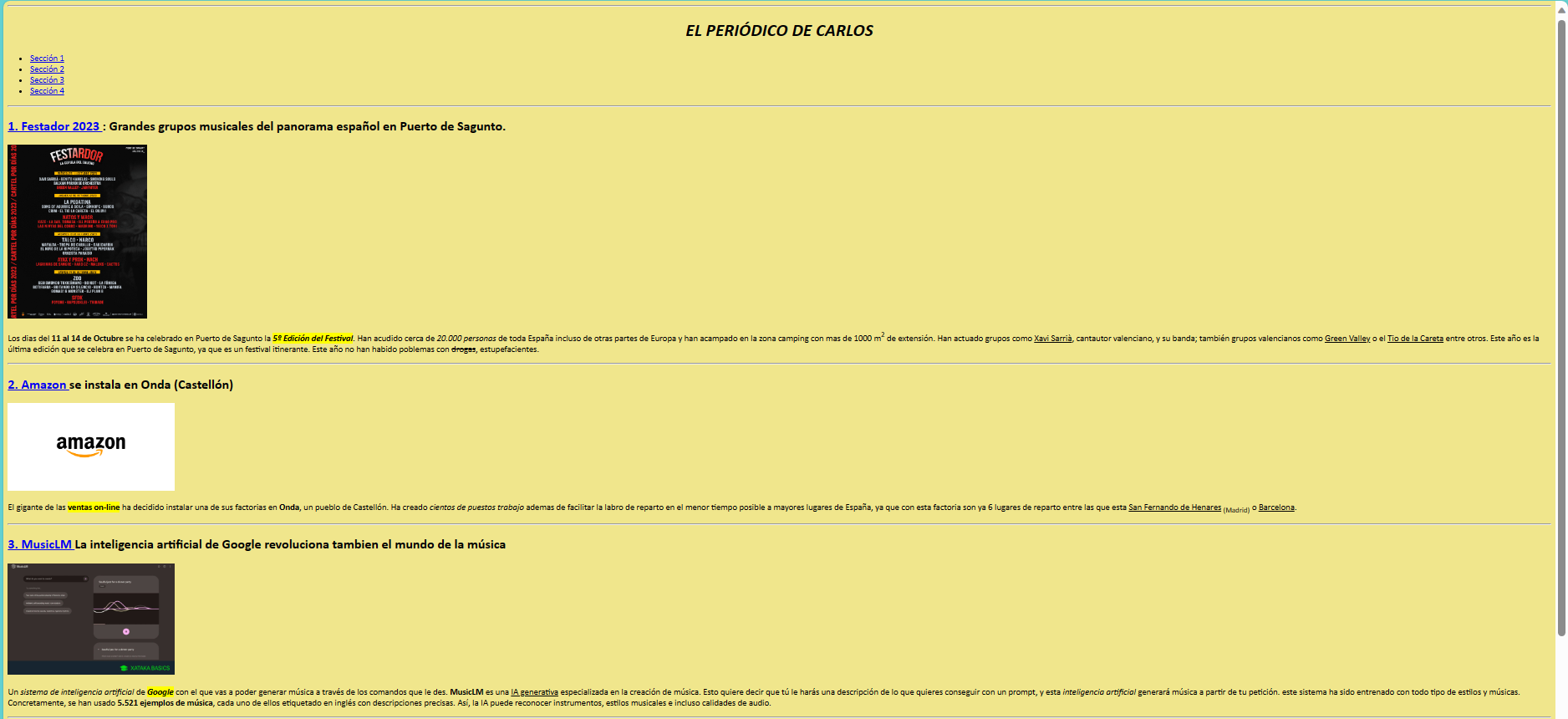 Lenguaje de marcas - DAM